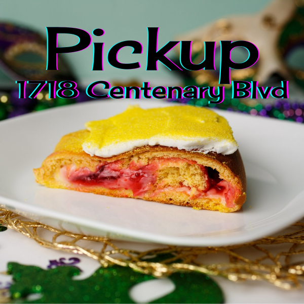 Strawberry Bavarian Cream Filled King Cake | Lilah's Bakery